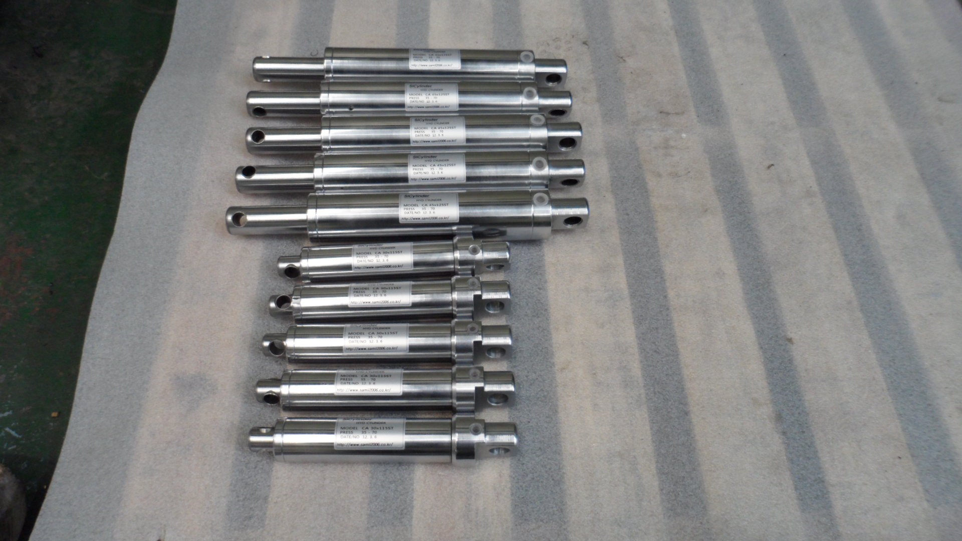 삼일기공 제품소개 유압 실린더 제품소개